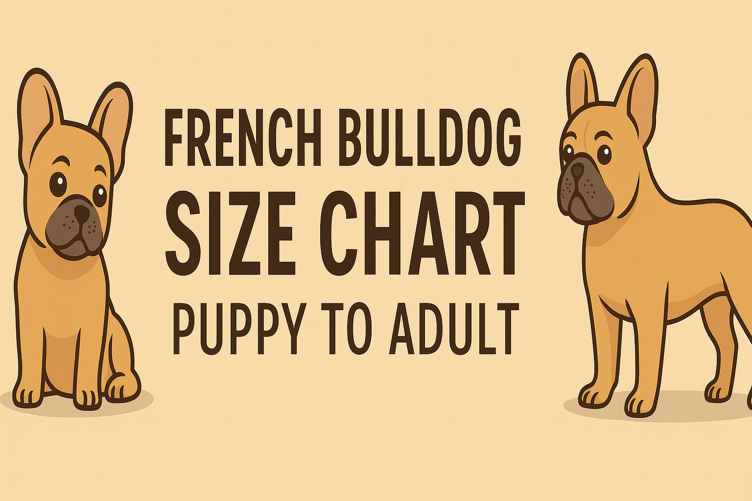 French Bulldog Size Chart: From Puppy to Adult Growth Guide – Frenchie Box