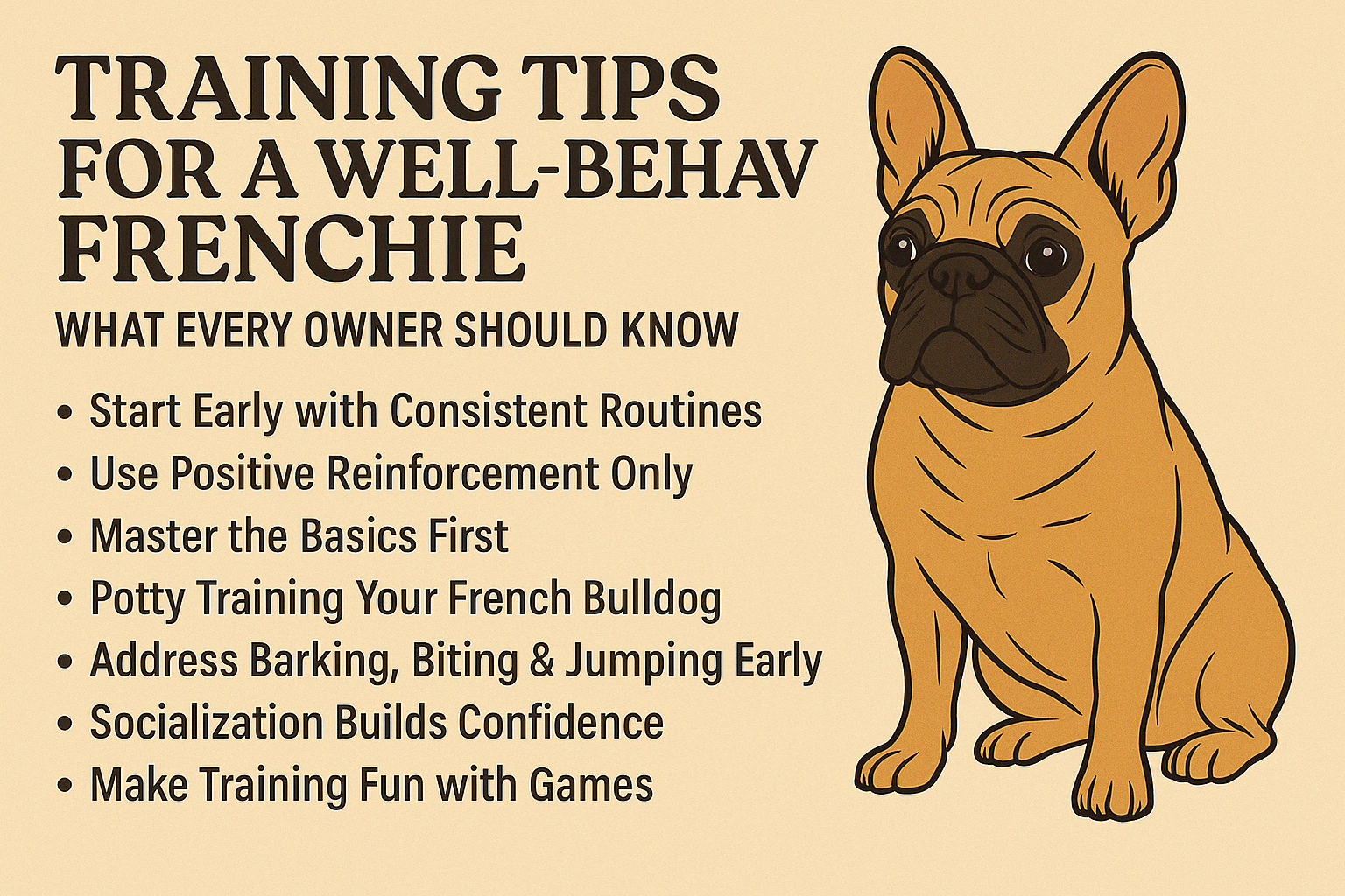 Training Tips for a Well-Behaved Frenchie | French Bulldog Obedience ...